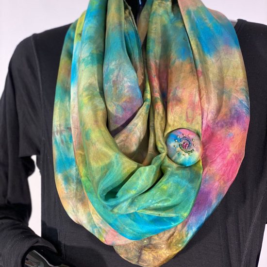 Multi-colored Silk Wrap – Susan D Luks